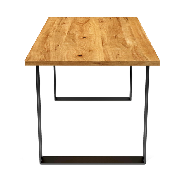 Solid Table (Hardwood & Flat Steel) Dining table or work desk – DeskStand™